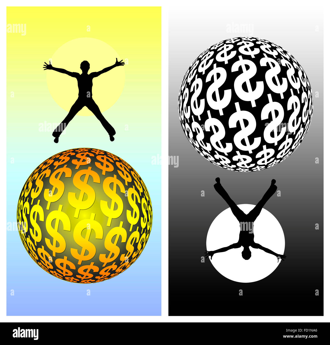 Rise and Fall of Money and Fame Stock Photo - Alamy