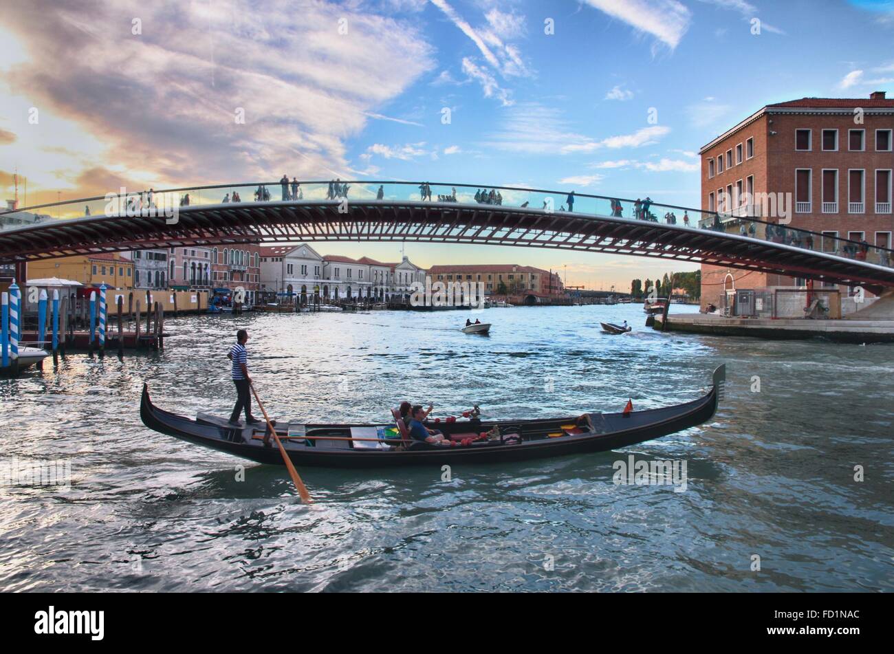 Venice - the Calatrava Bridge Stock Photo - Alamy