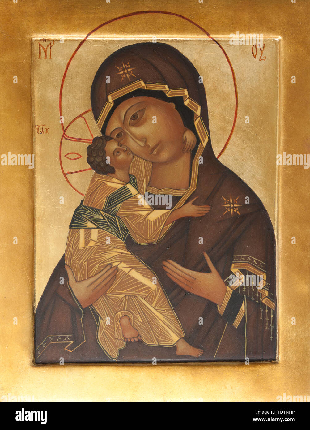 traditional orthodox icon from medieval or renaissance times made in ...