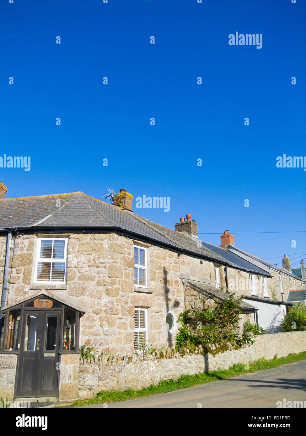 Treen Village, Cornwall, England, UK Stock Photo - Alamy