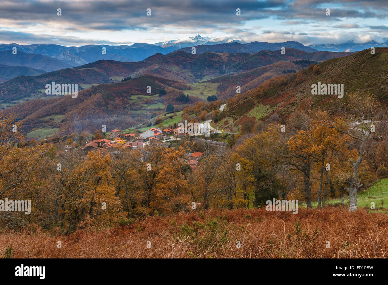 Pendes (a small town near by the Picos de Europa National Park) in ...