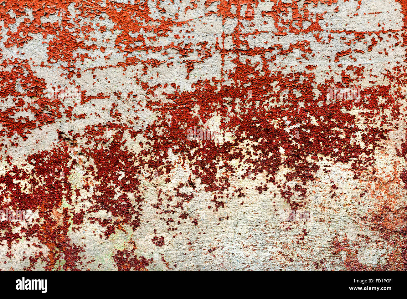 Creative beautiful bright red background, cracks and scratches on the ...