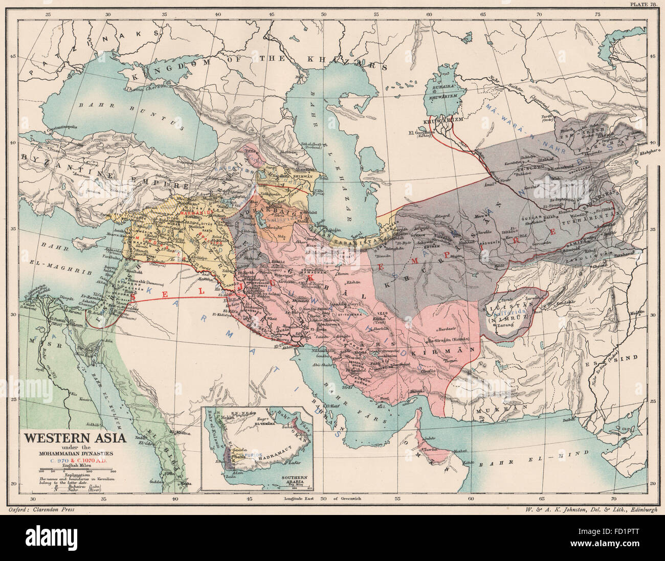 WESTERN ASIA 970-1070 AD: under the Mohammadan Muslim Dynasties, 1902 ...