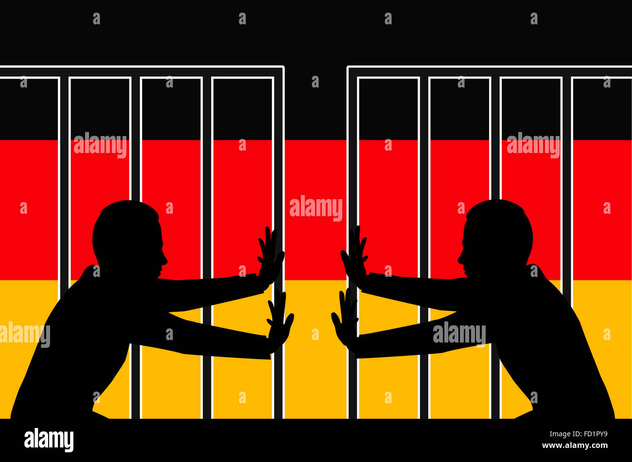 Germany closing Borders Stock Photo - Alamy