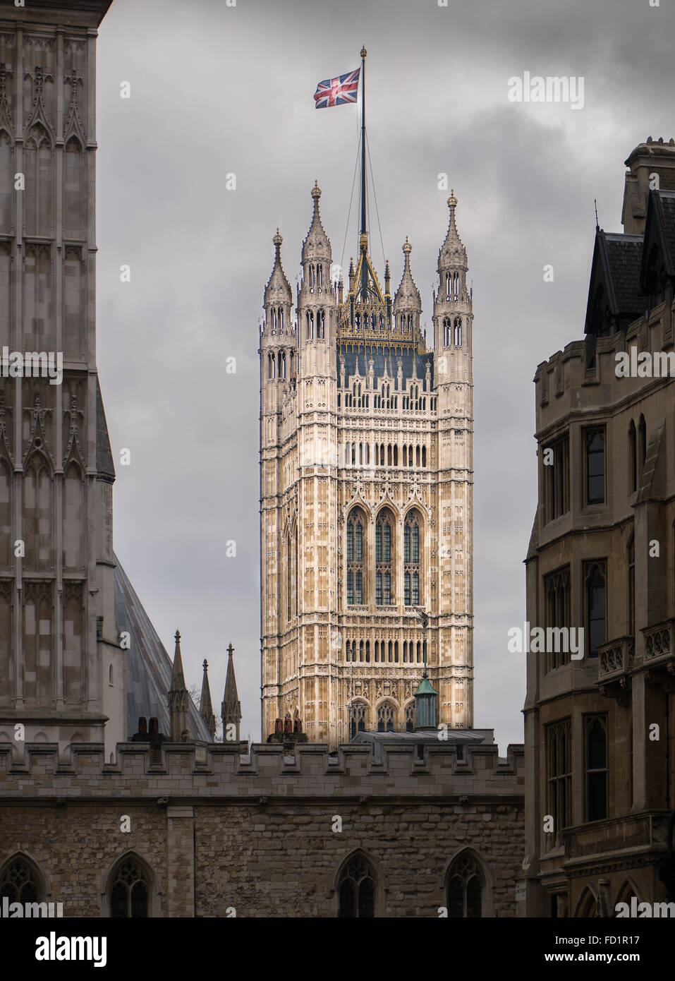 Victoria tower, House of parliament, London Stock Photo - Alamy