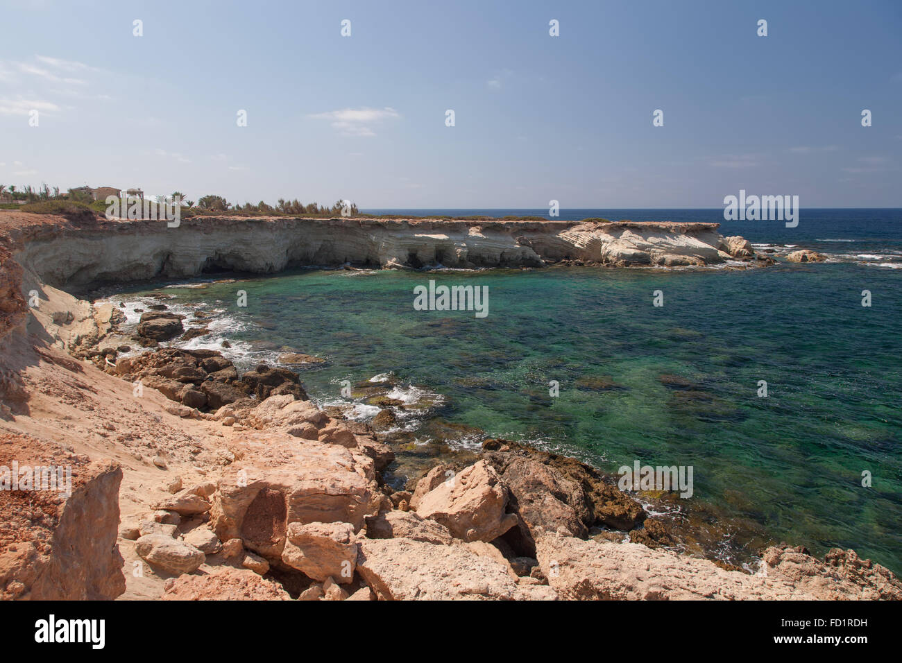 Cyprus Island sea coast Stock Photo - Alamy