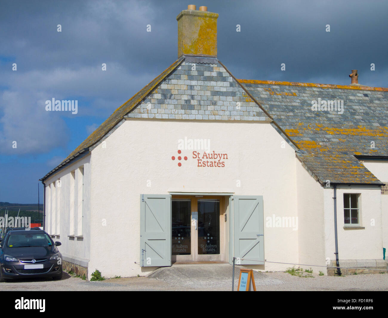 St Aubyn Estates Estate Office, Marazion Town, Cornwall, England, UK ...
