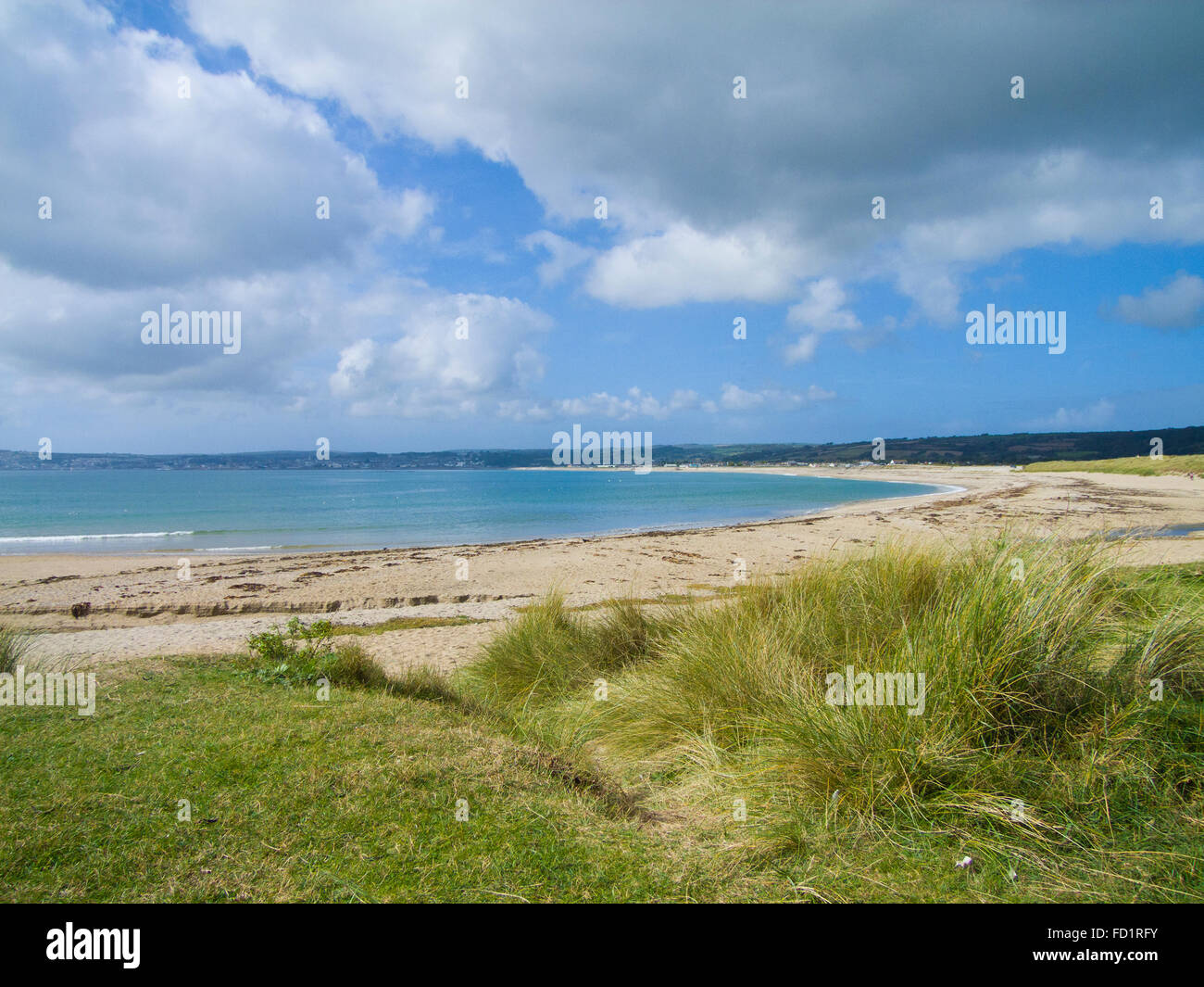 Marazion Beach, Mount Bay, Marazion, Cornwall, England, UK Stock Photo ...