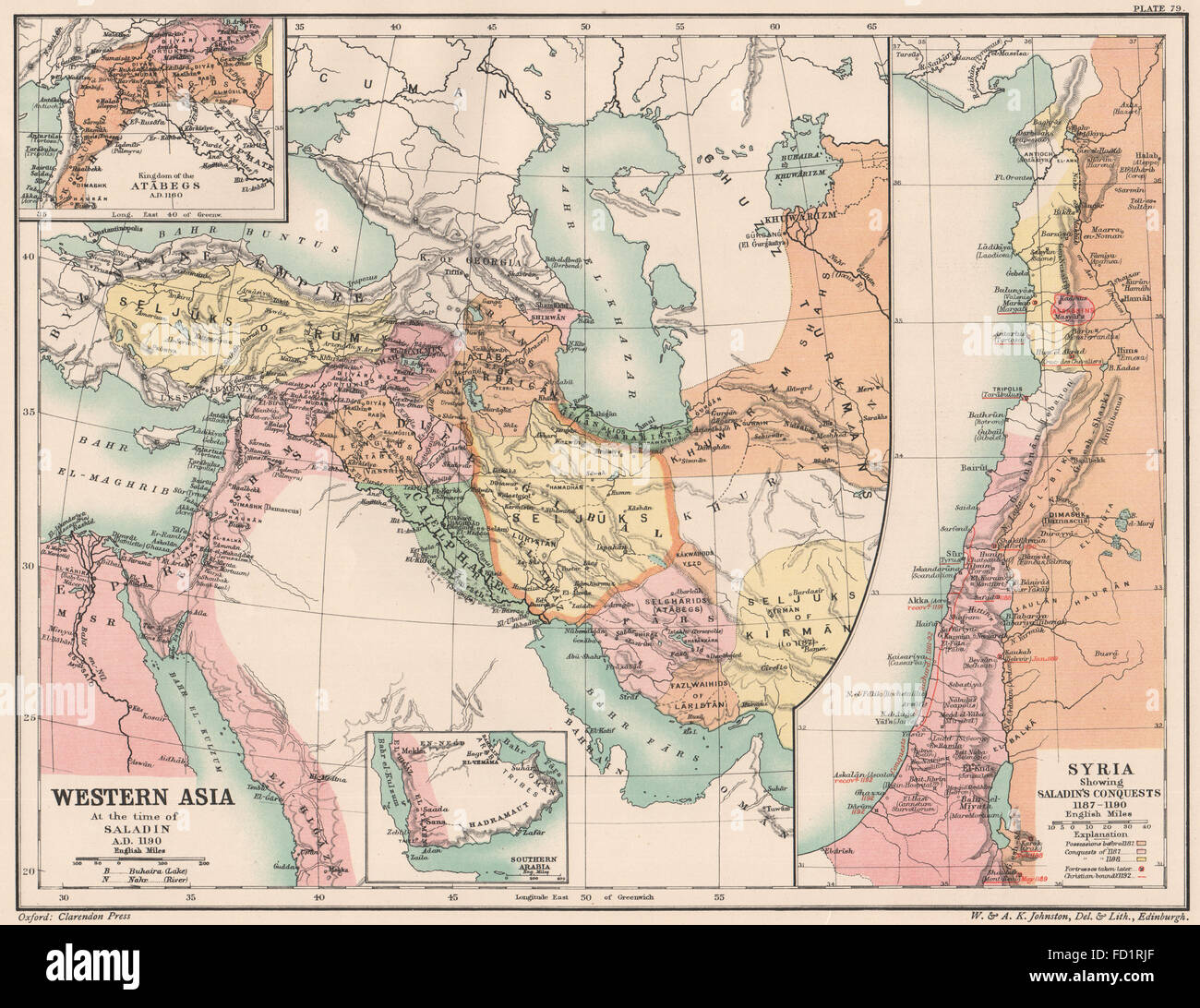 Asia map historical hi-res stock photography and images - Alamy