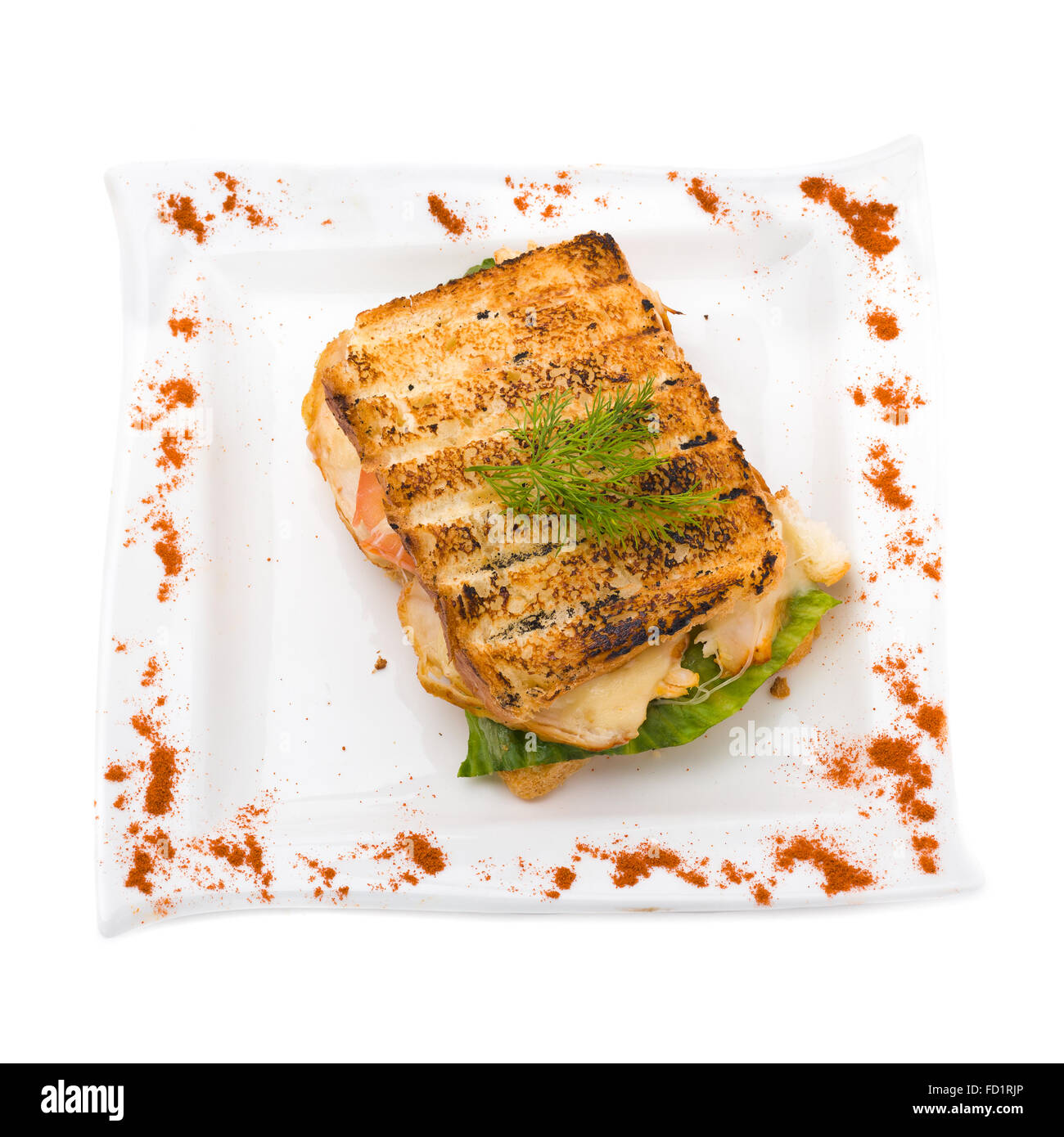 toasted ham and cheese sandwich Stock Photo - Alamy
