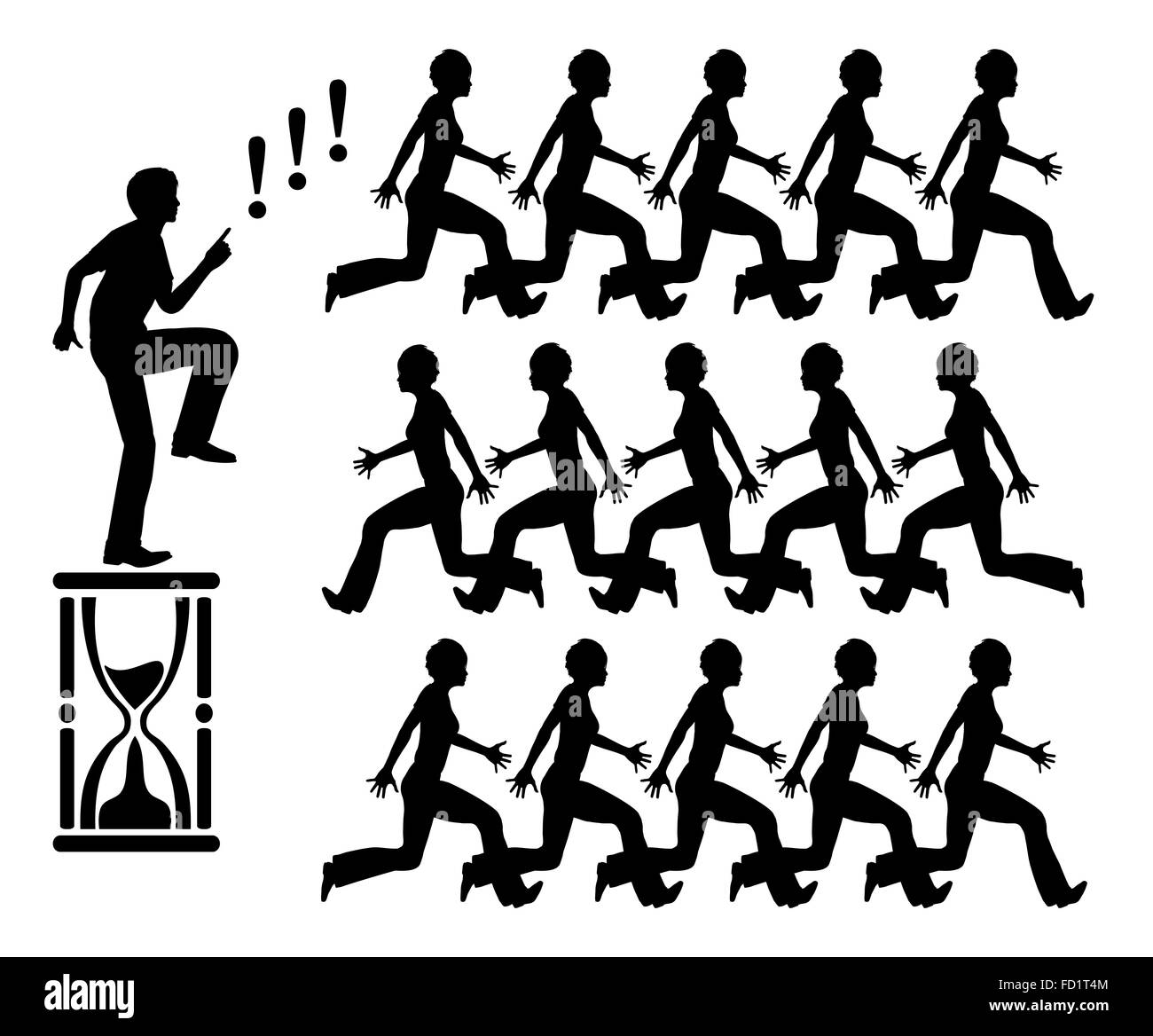 Working under Time Pressure Stock Photo - Alamy