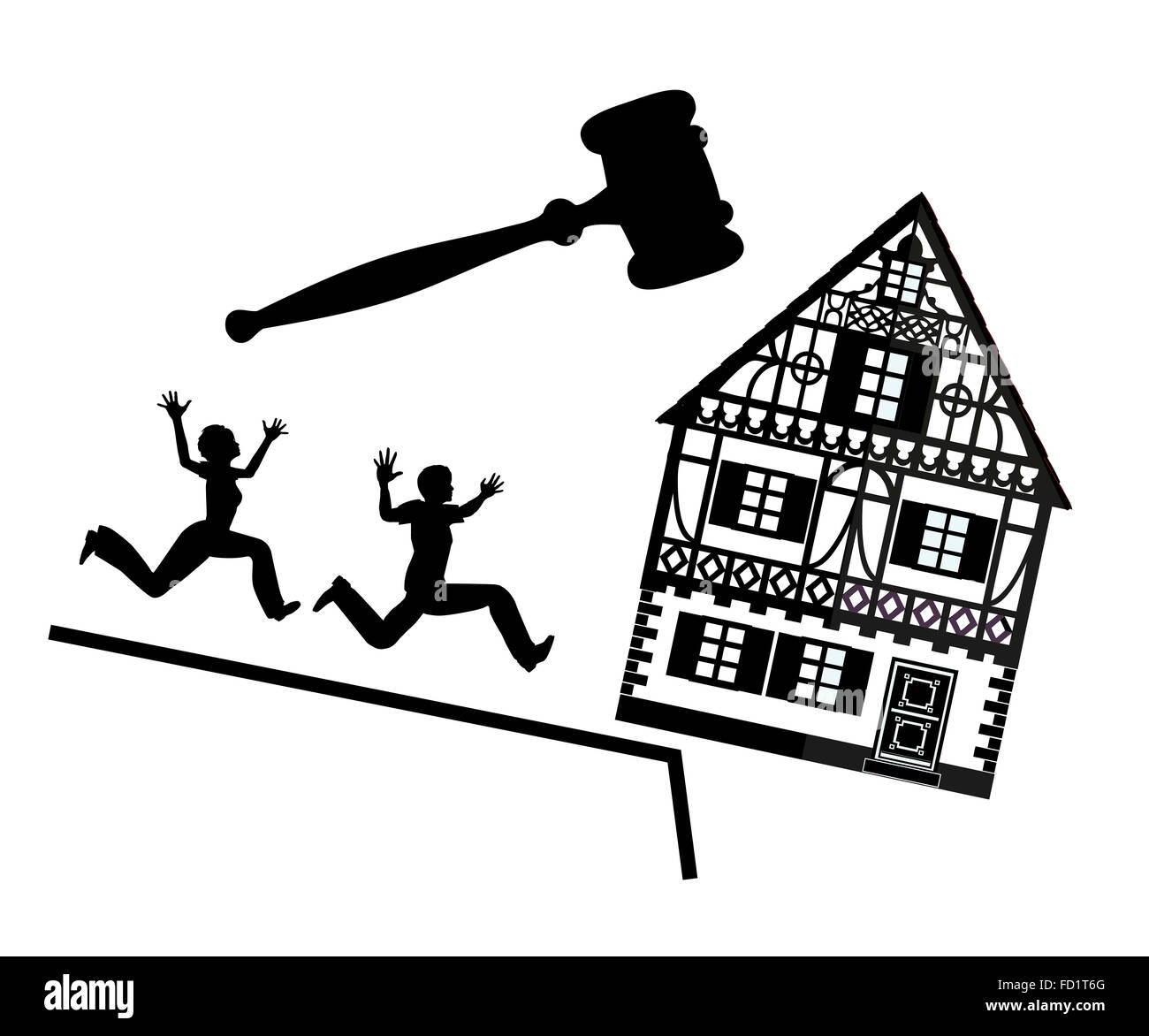 Couple losing their Home Stock Photo - Alamy