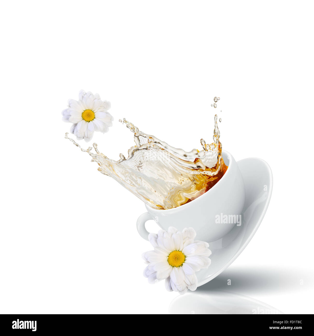 Mug herbal tea chamomile Cut Out Stock Images & Pictures - Alamy