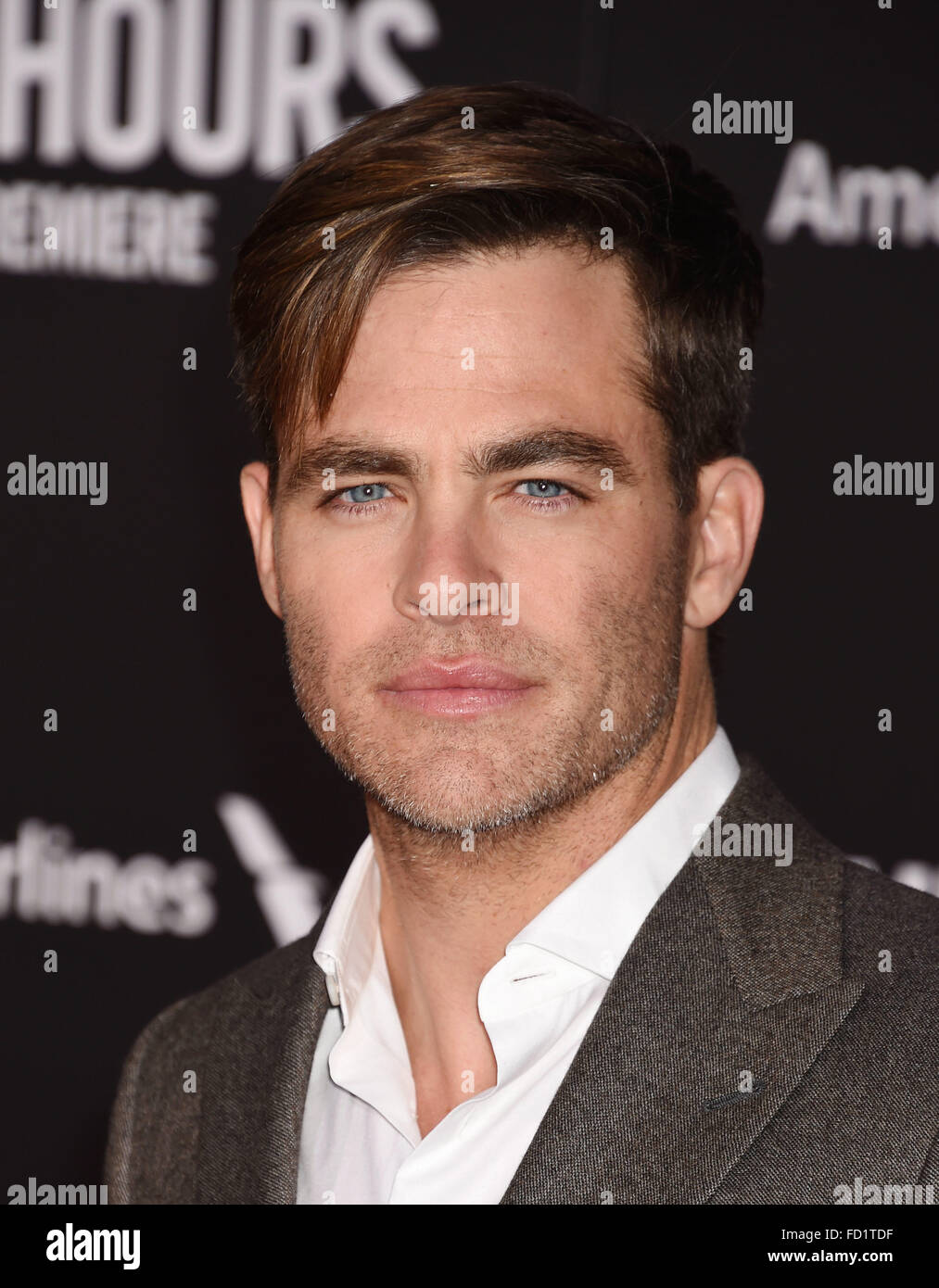 CHRIS PINE US film actor in January 2016. Photo Jeffrey Mayer Stock ...