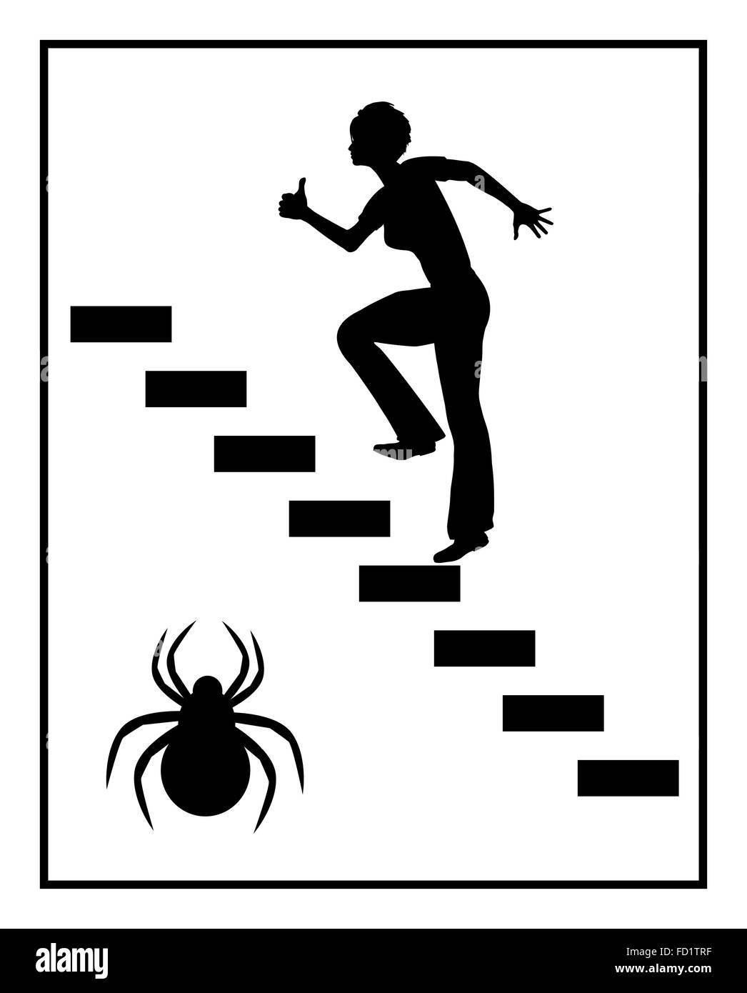 Fear of spiders and woman hi-res stock photography and images - Alamy