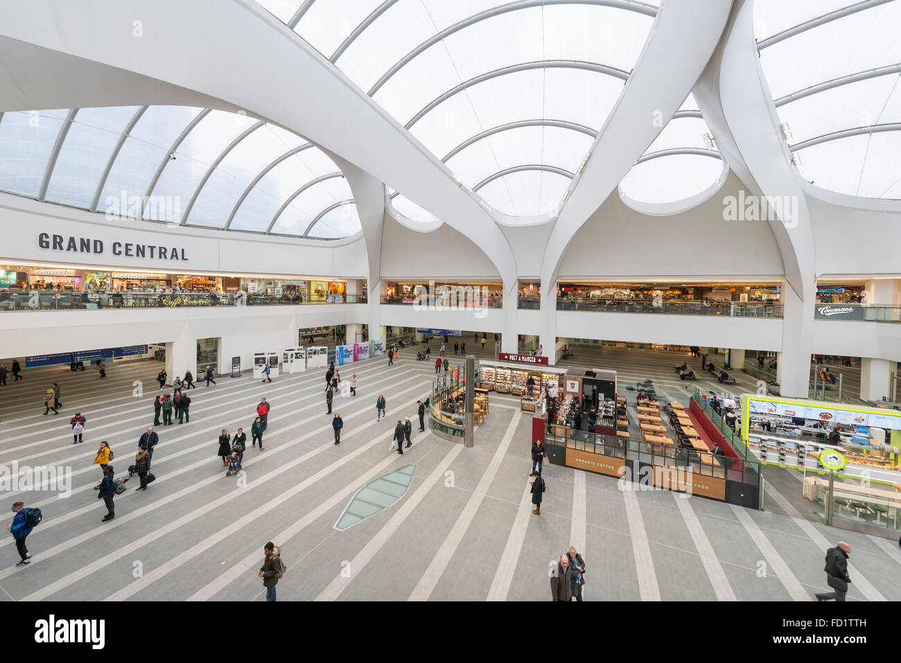 Grand Central shopping centre at New Street Train Station, Birmingham ...