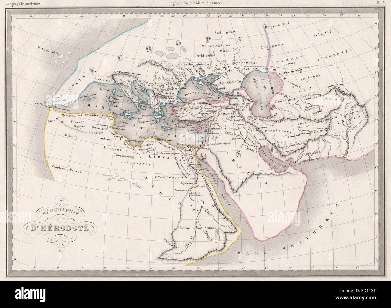 Map of ancient mediterranean world hi-res stock photography and images ...