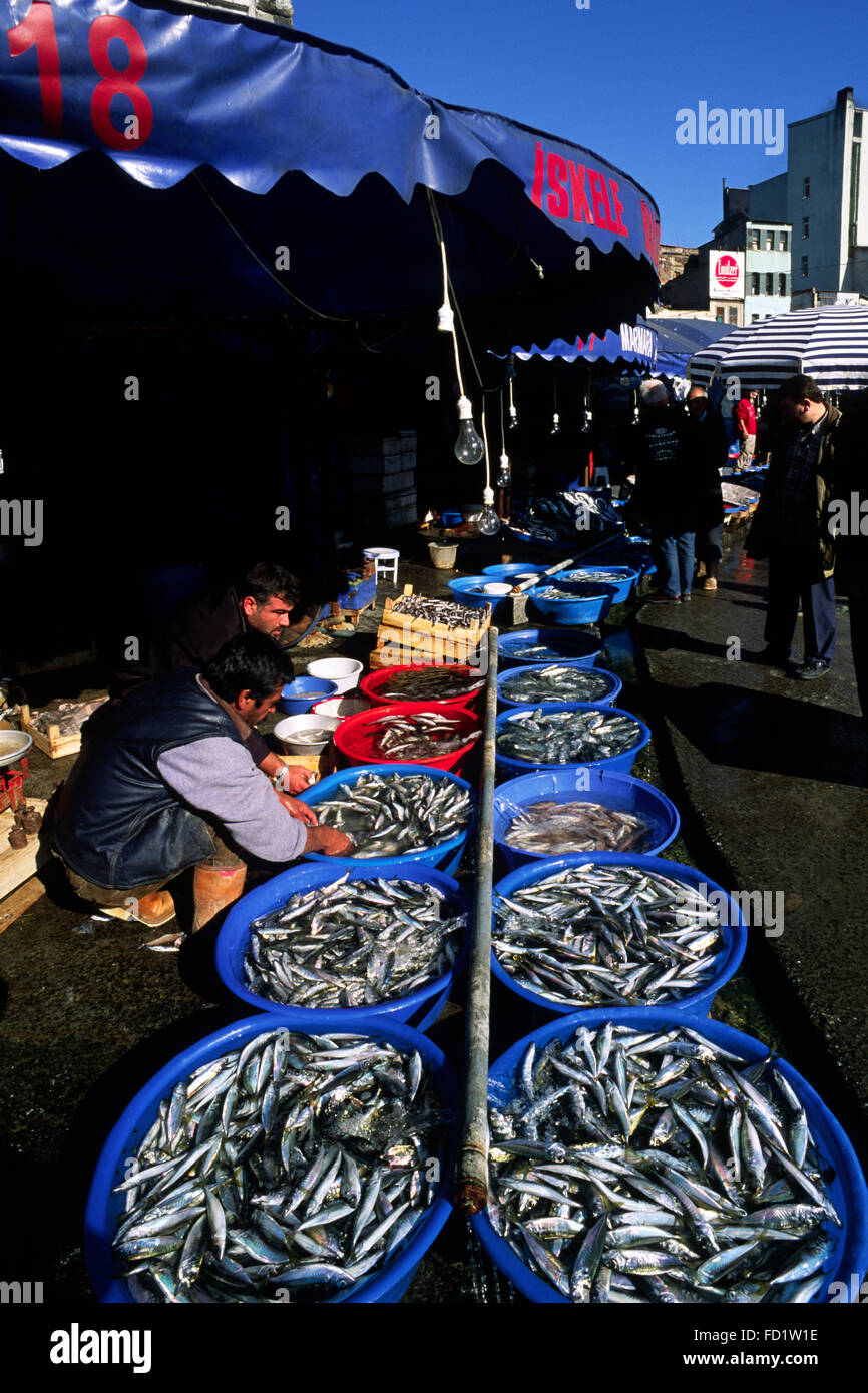 Turkey, Istanbul, fish market Stock Photo - Alamy