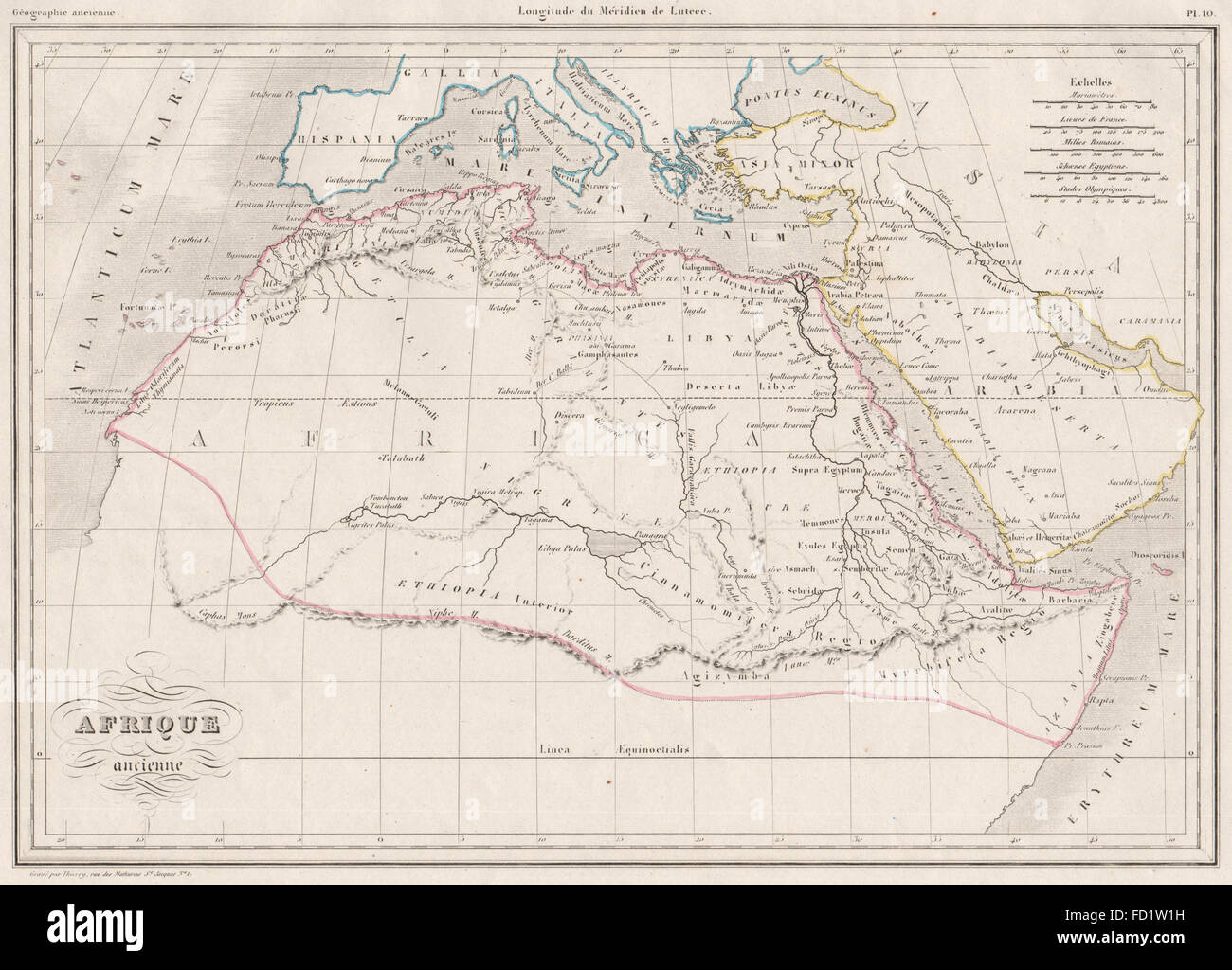 Map of ancient mediterranean hi-res stock photography and images - Alamy