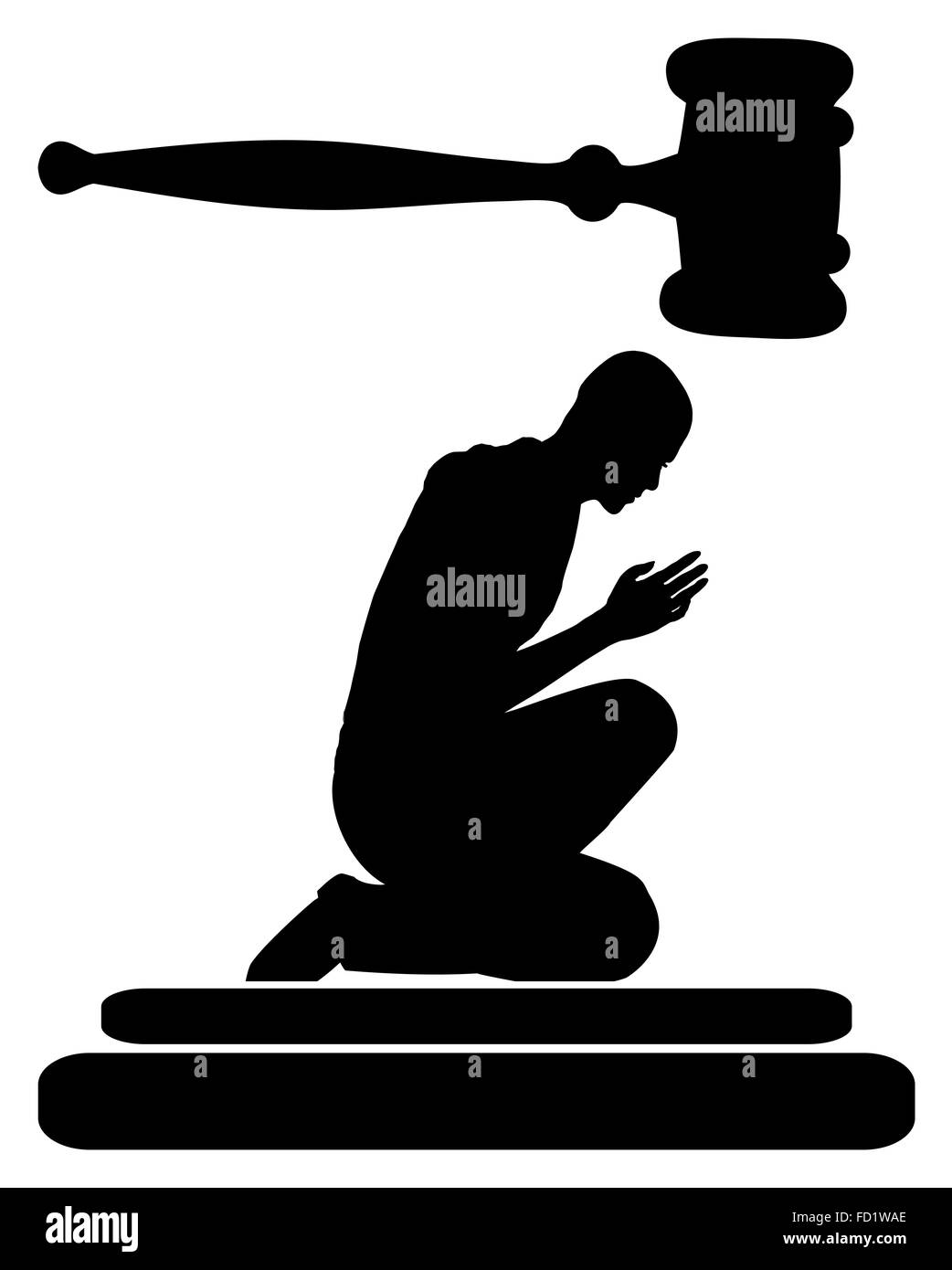 Remorse in Court Stock Photo - Alamy