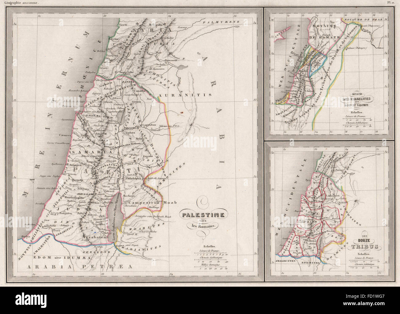 12 tribes of israel map hi-res stock photography and images - Alamy
