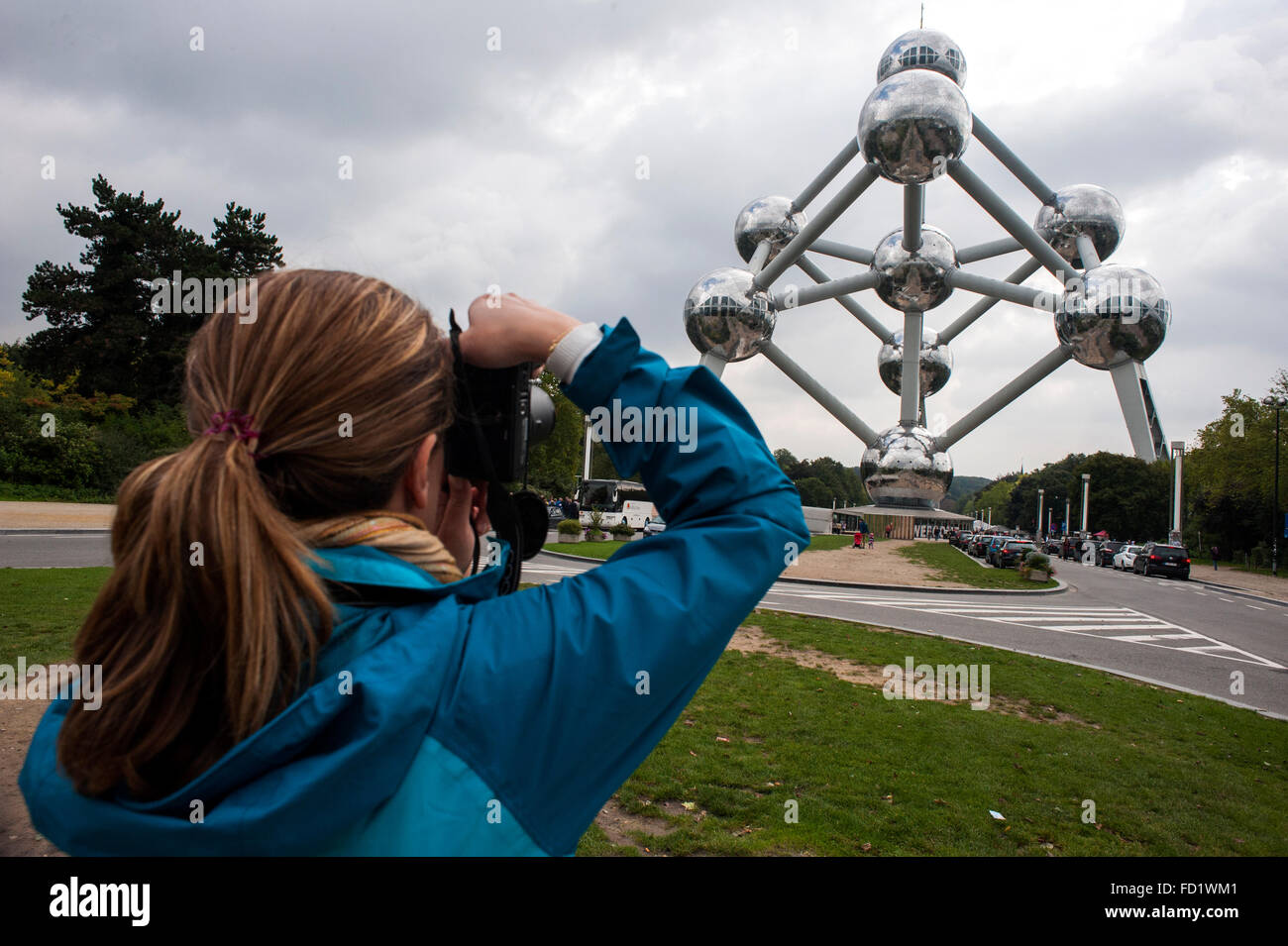 Atomium Built Universal Exhibition 1958 High Resolution Stock ...