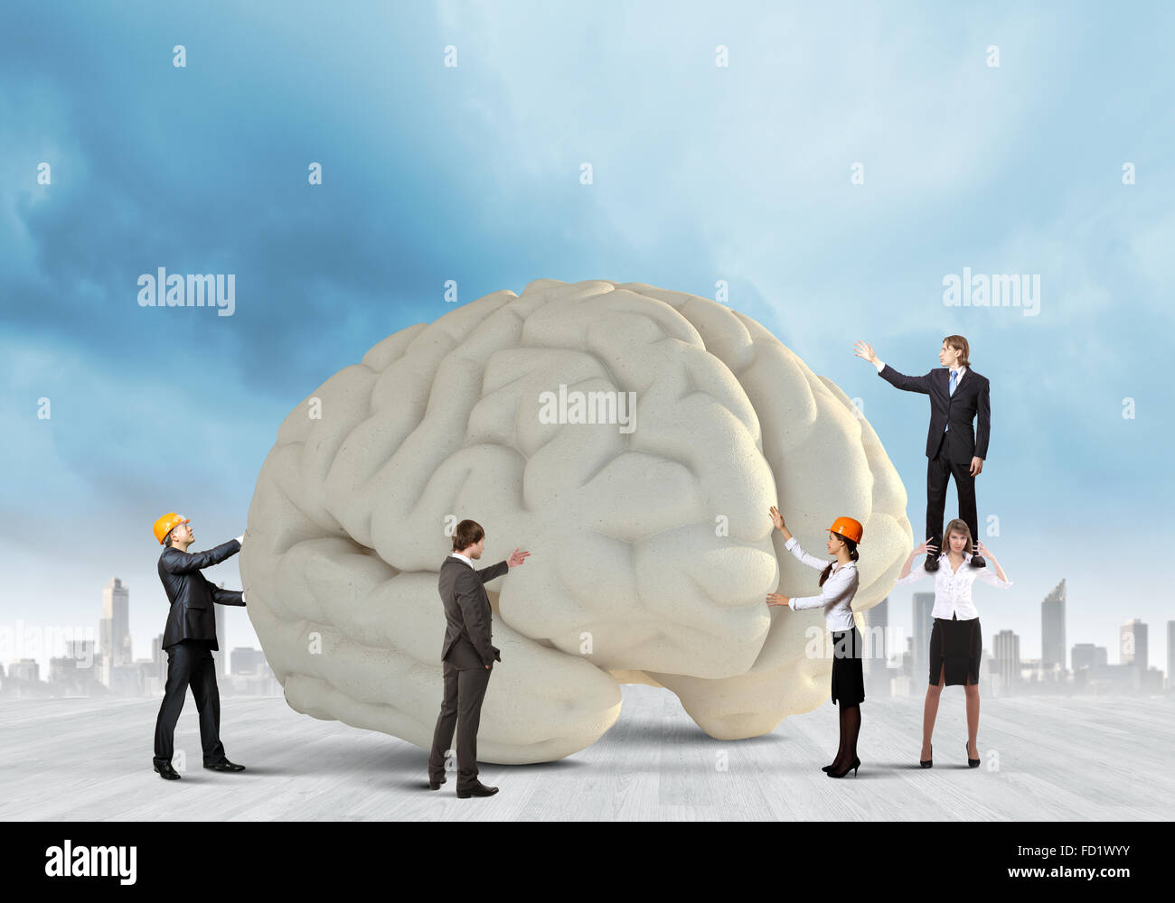 Man small brain little hi-res stock photography and images - Alamy