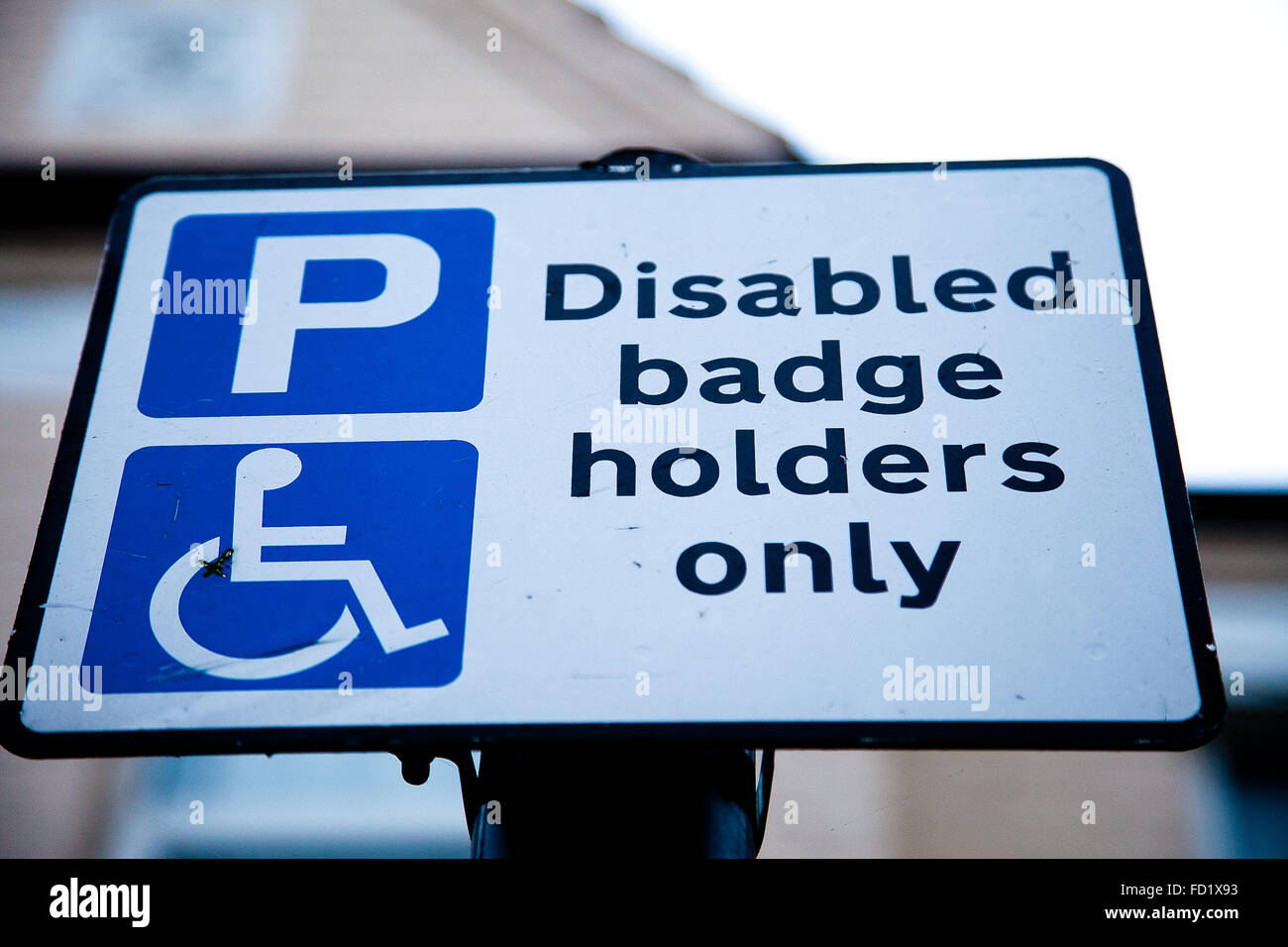 Disable badge on car hi-res stock photography and images - Alamy