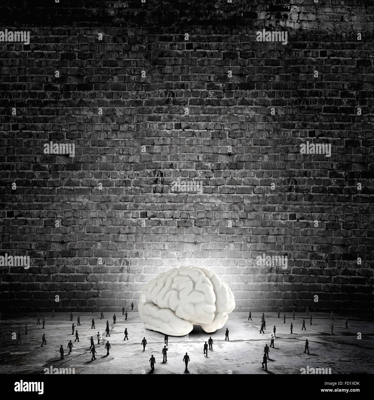 Man small brain little hi-res stock photography and images - Alamy