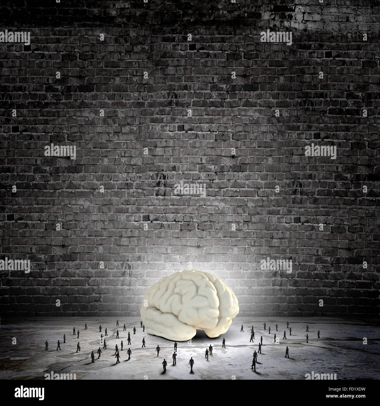 Man small brain little hi-res stock photography and images - Alamy