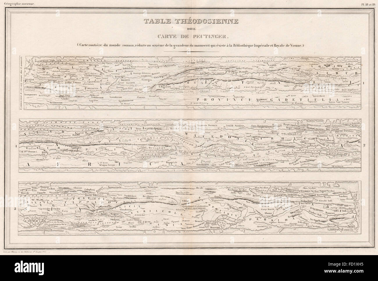 Peutinger table hi-res stock photography and images - Alamy