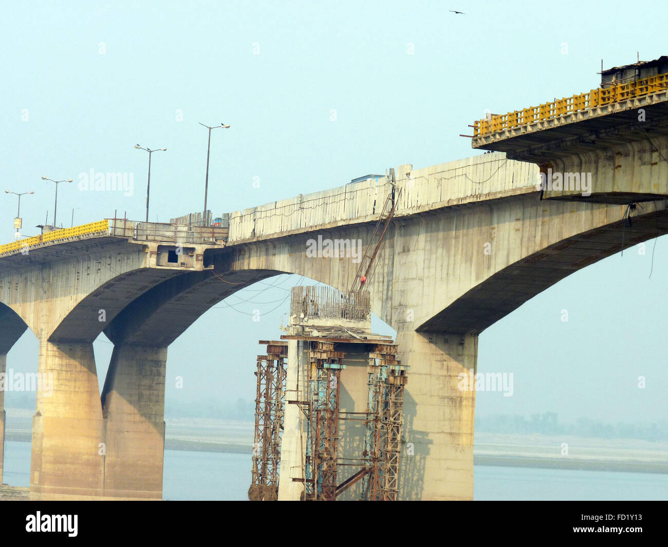 Mahatma Gandhi Setu or the Gandhi Bridge in Patna, India Stock Photo ...