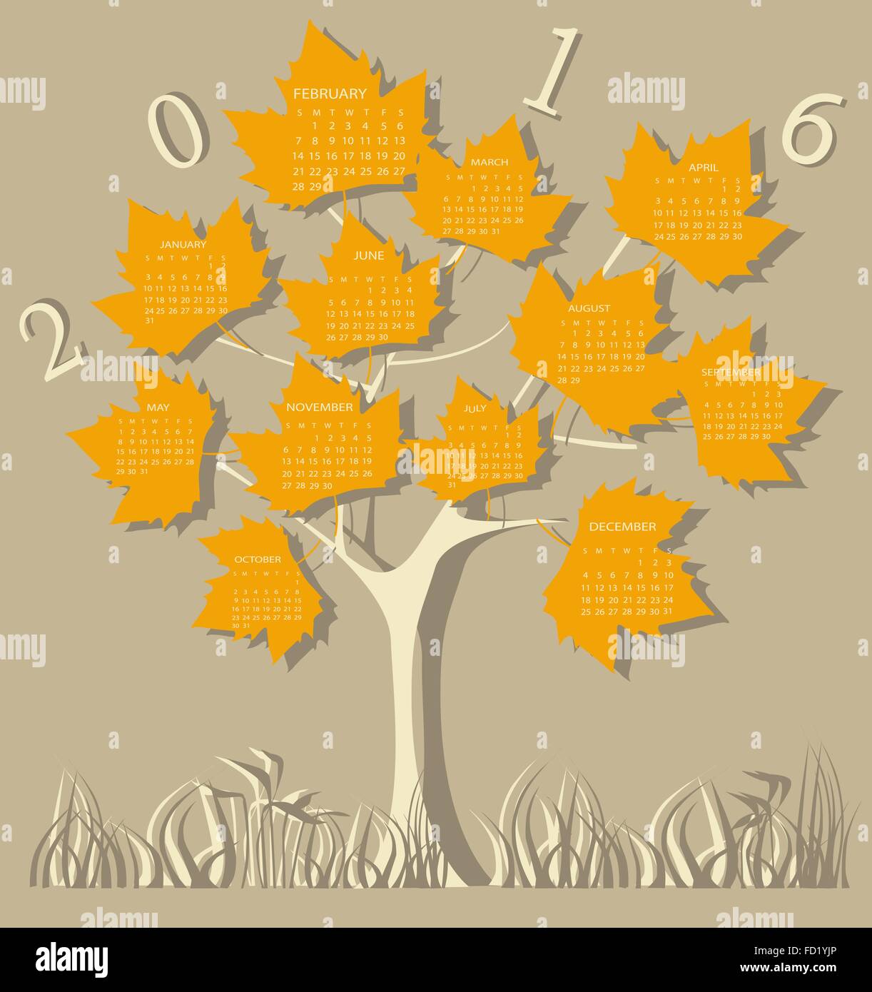 Tree and shape Stock Vector Images - Alamy