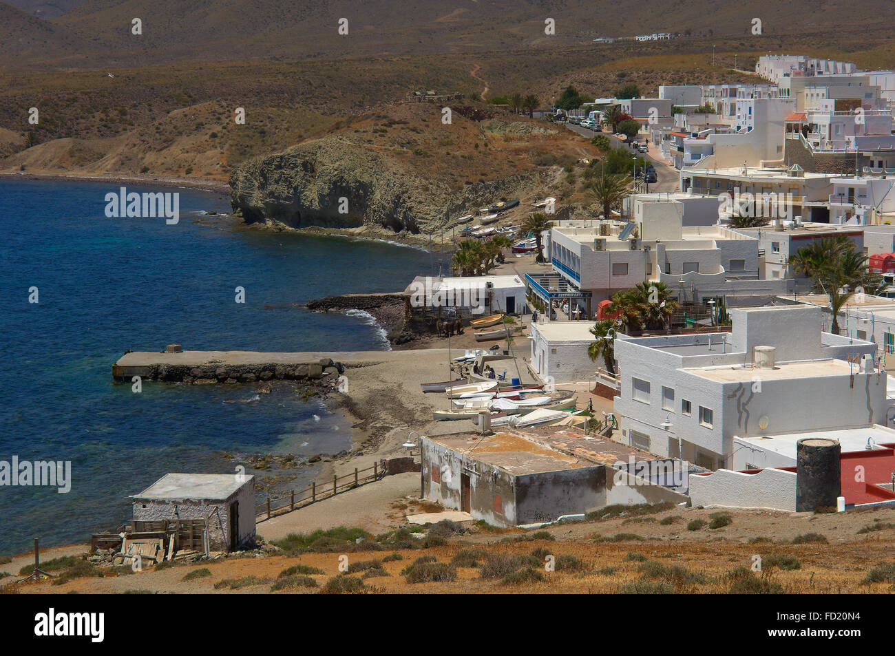 Isleta del Moro, Cabo de Gata, Biosphere Reserve, fishing village, Cabo ...