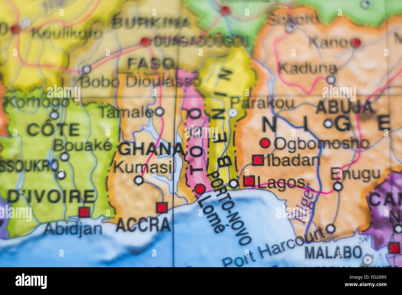 Map of accra hi-res stock photography and images - Alamy