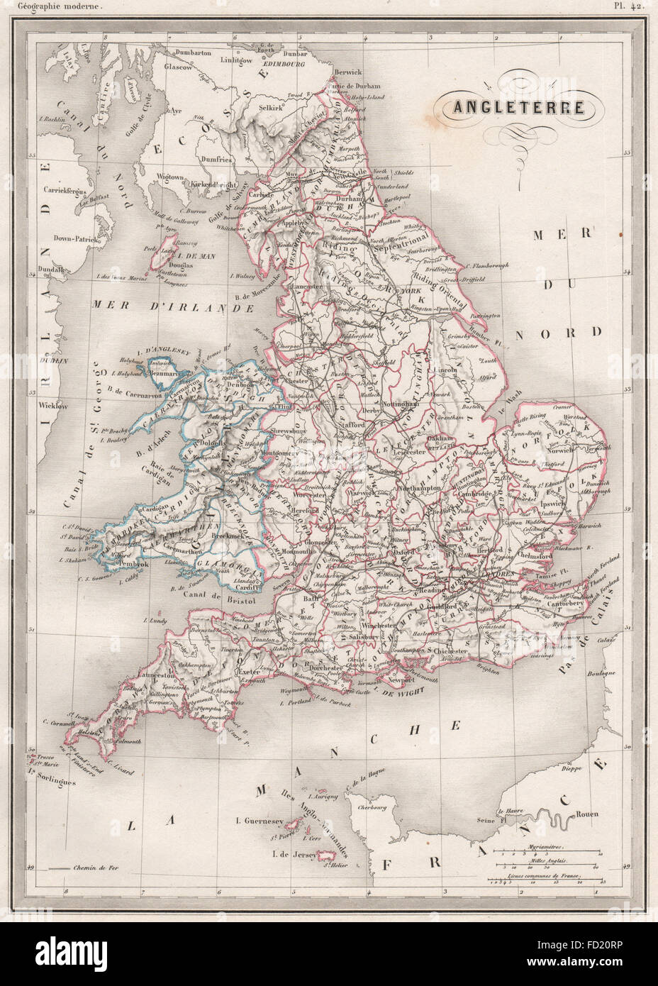 Outline map of england hi-res stock photography and images - Alamy