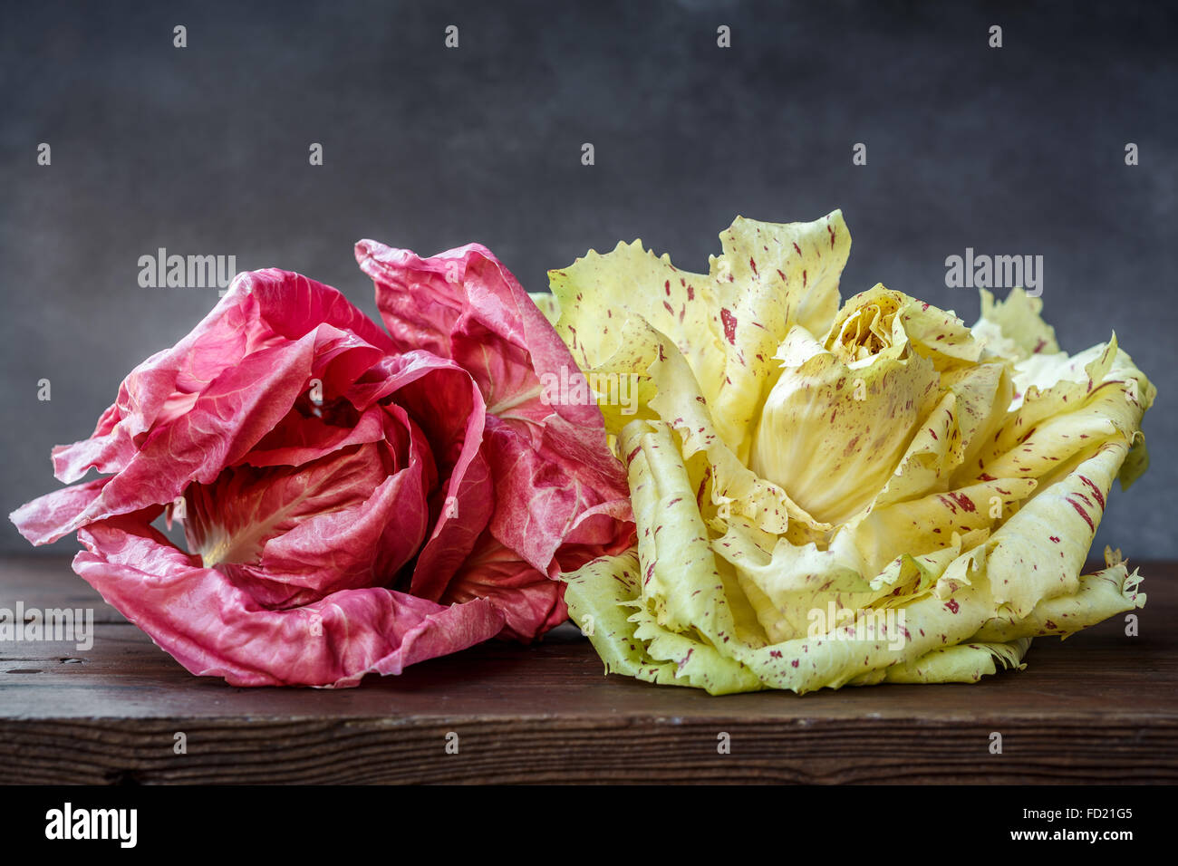 Pink Radicchio and radicchio variegato from Verona, Italy Stock Photo ...