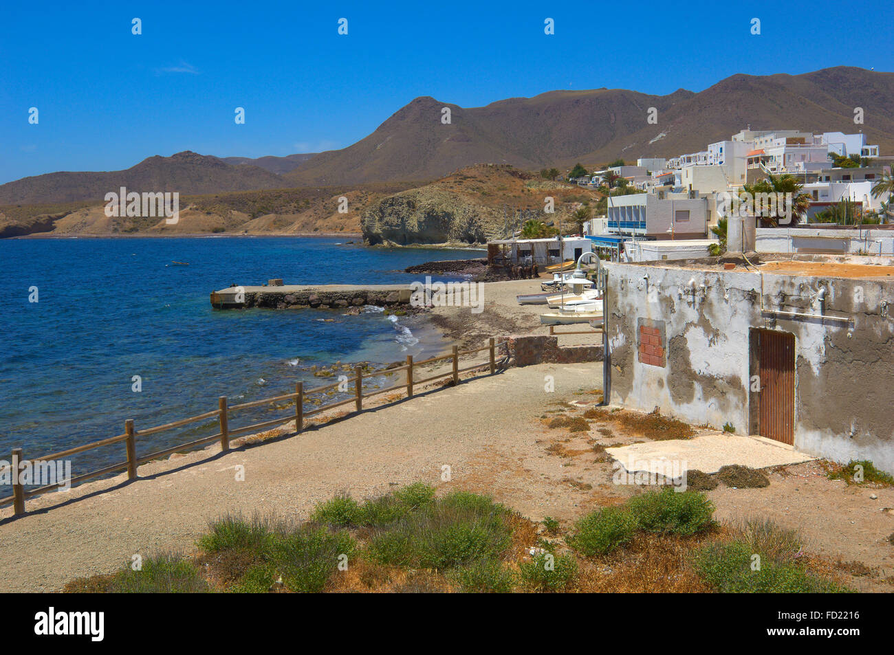 Isleta del Moro, Cabo de Gata, Biosphere Reserve, fishing village, Cabo ...