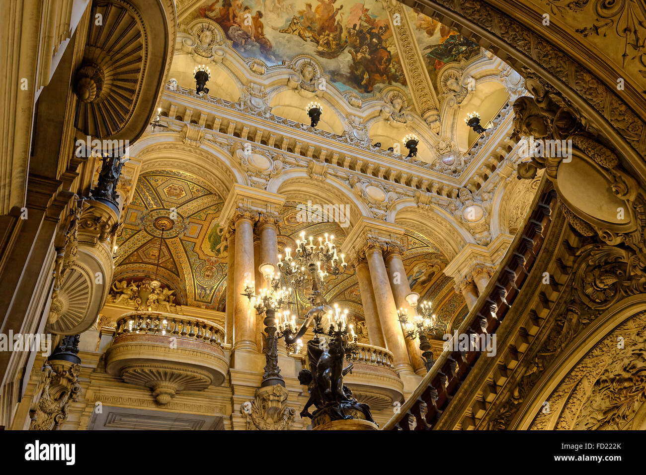Opera Garnier, Grand Staircase, Paris, France Stock Photo - Alamy