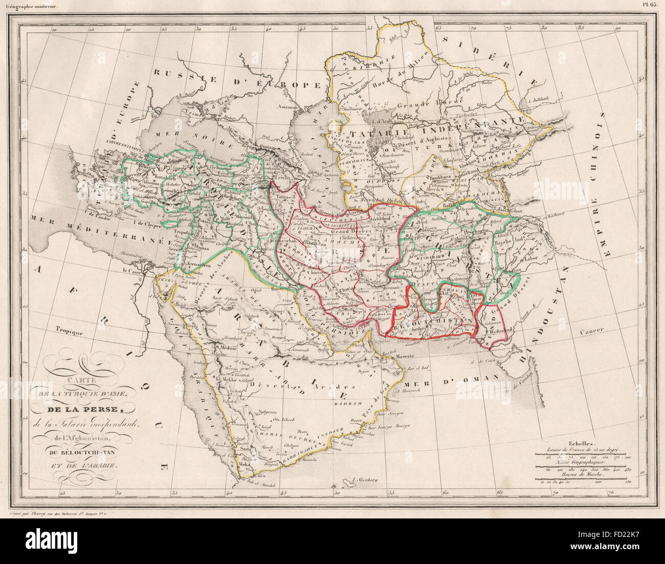 SOUTH WEST ASIA.Turquie d'Asie Perse Persia Tartary Turkey.MALTE-BRUN ...