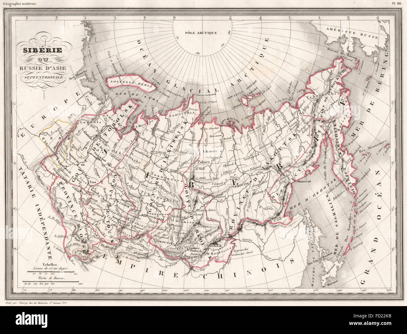 Map of siberia hi-res stock photography and images - Alamy