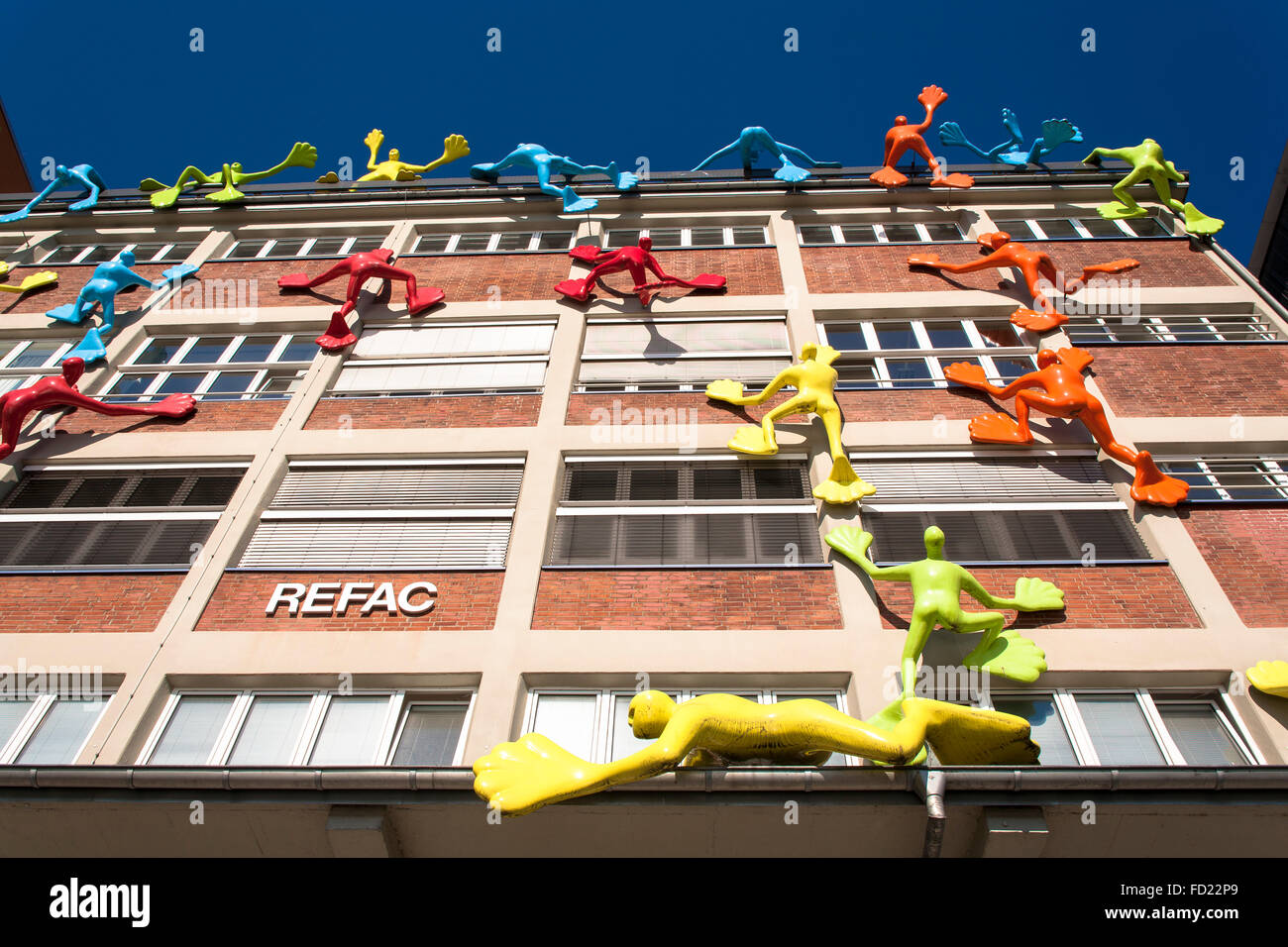 Europe, Germany, Duesseldorf, the sculptures Flossis of the artist ...
