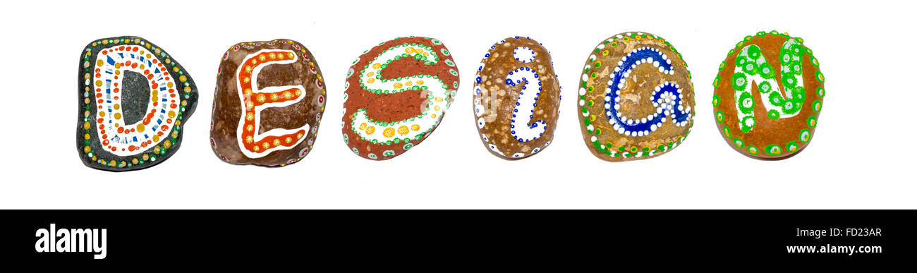 Hand painted stone hi-res stock photography and images - Alamy