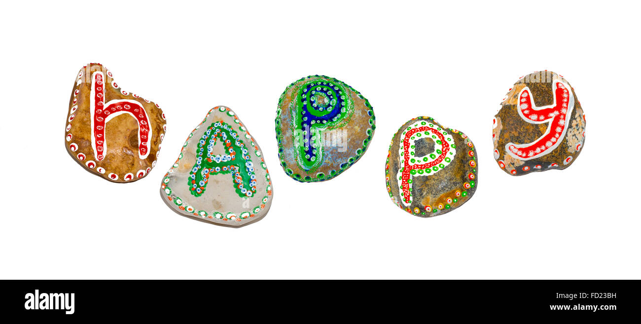 Happy word hi-res stock photography and images - Alamy