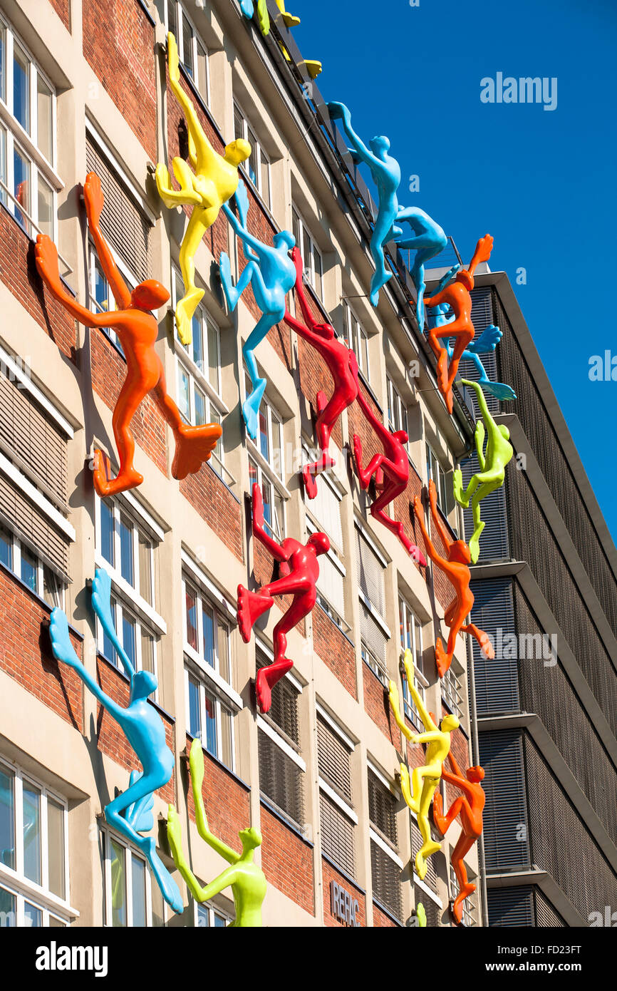 Europe, Germany, Duesseldorf, the sculptures Flossis of the artist ...