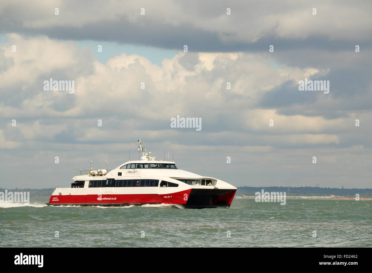 Red Jet 4,Cowes,Isle of Wight,UK Stock Photo - Alamy