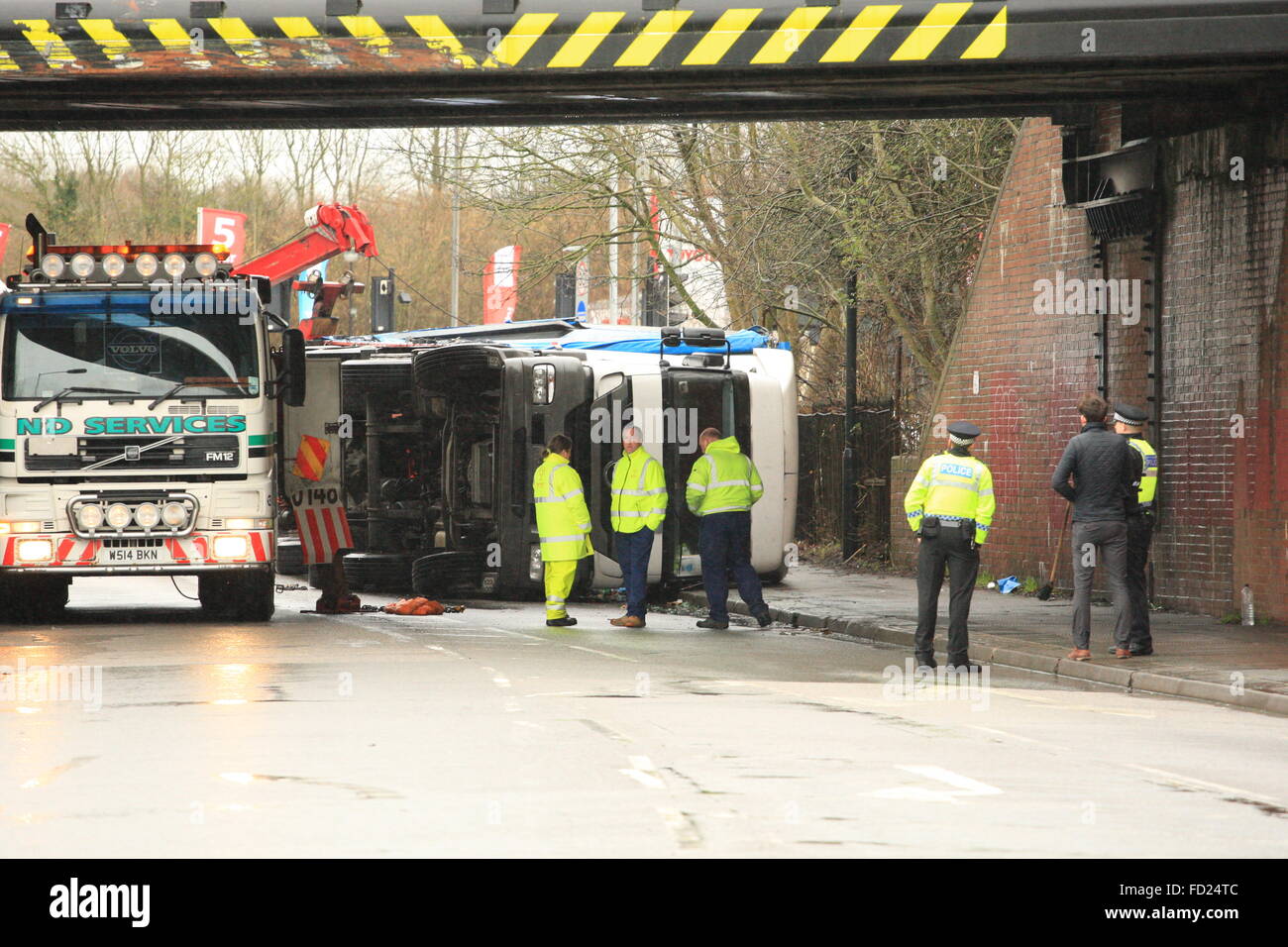Collided with low bridge hi-res stock photography and images - Alamy