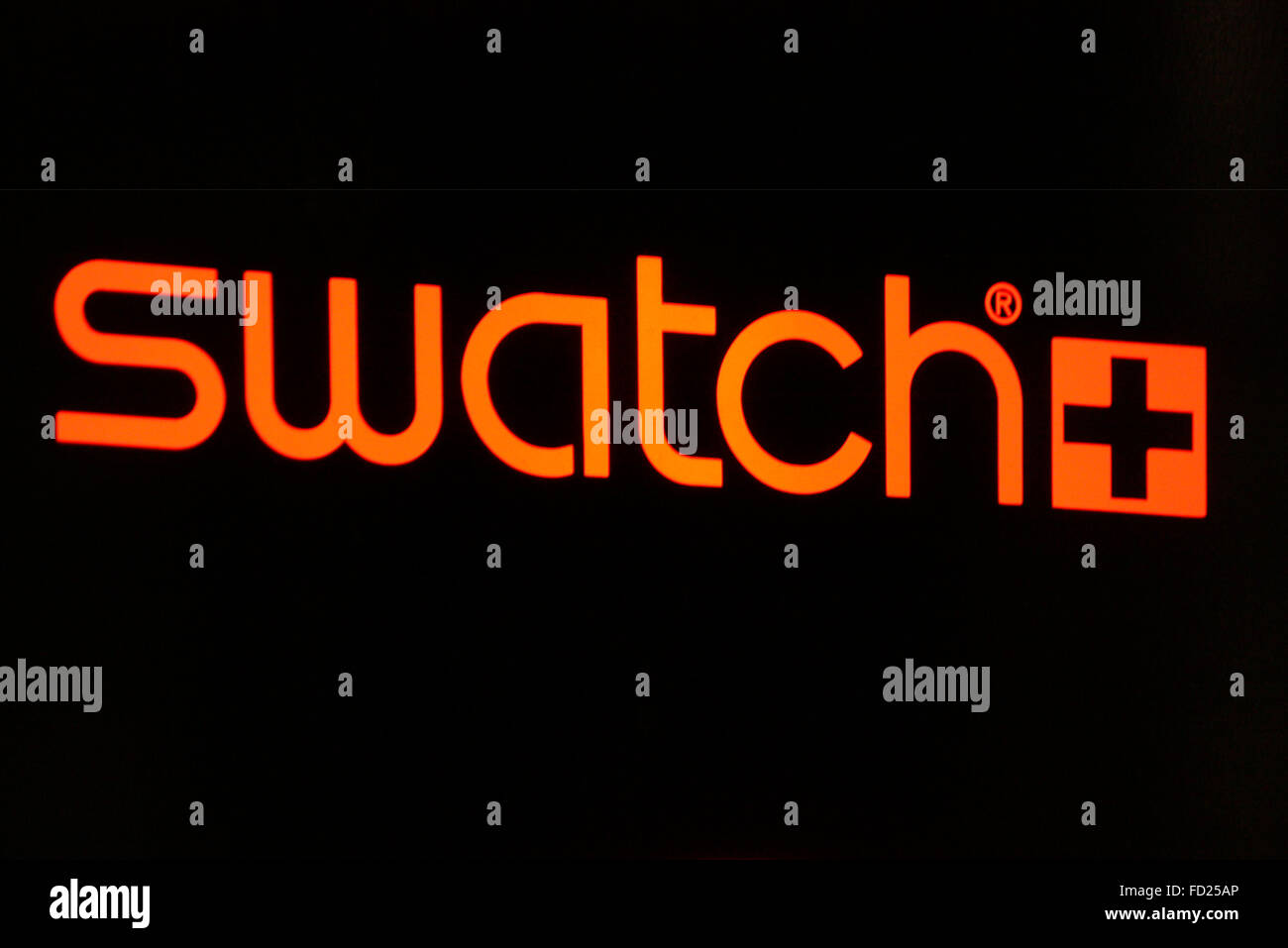Swatch logo hi-res stock photography and images - Alamy