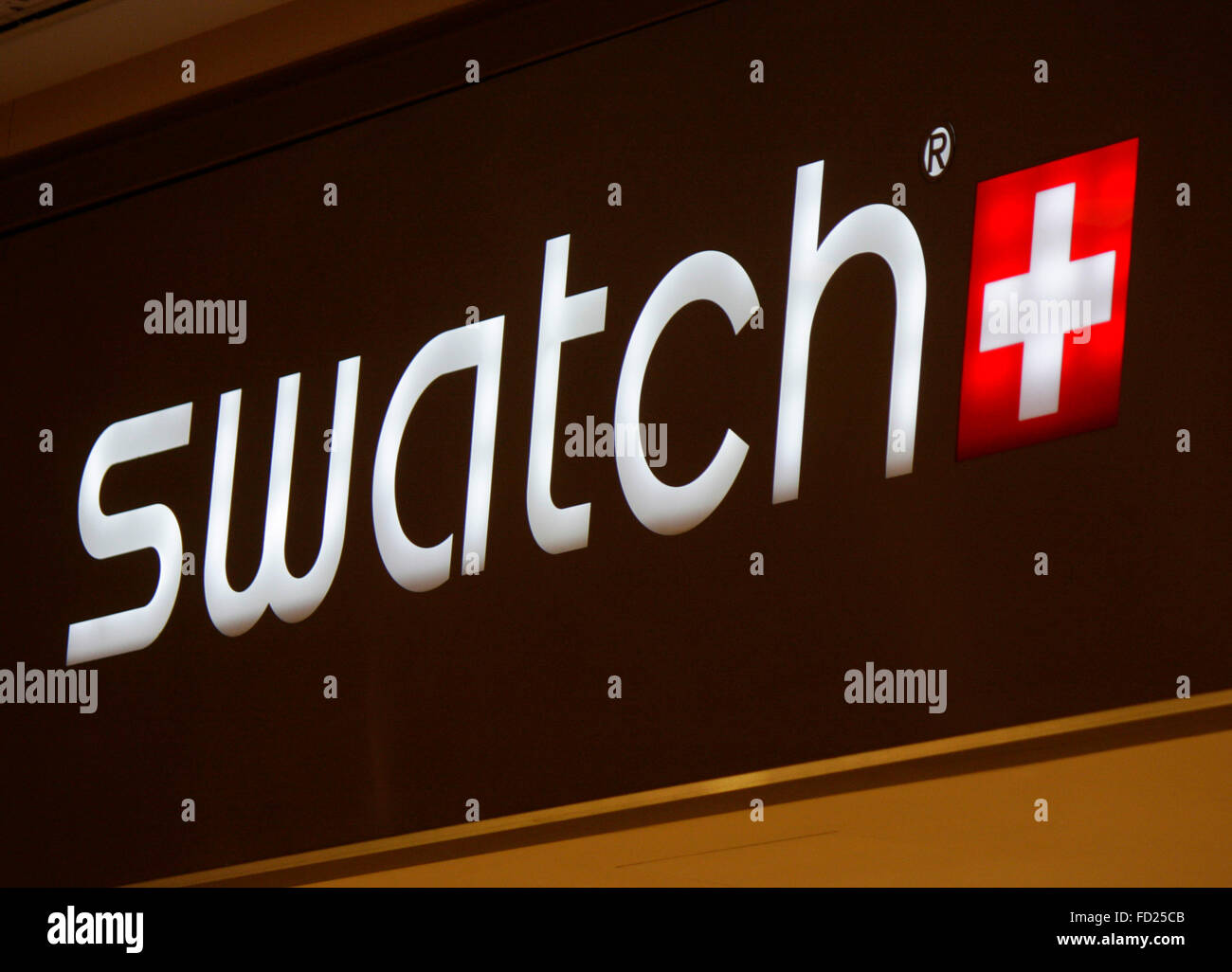 Swatch logo hi-res stock photography and images - Alamy