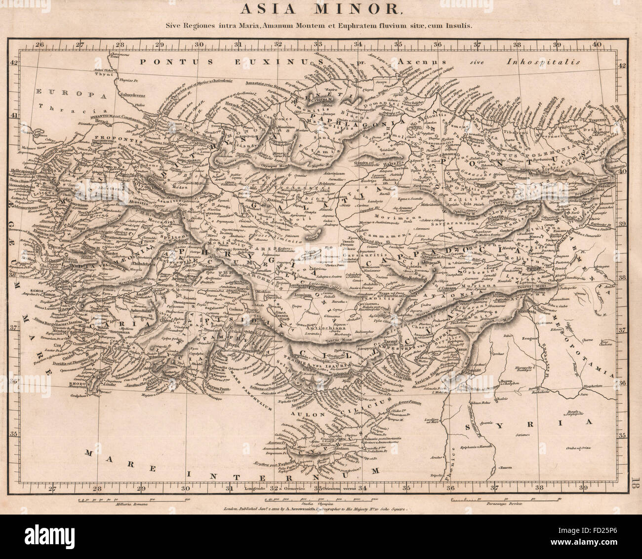 ANCIENT ASIA MINOR: Cappadocia Phrygia Galatia Bithynia. ARROWSMITH ...